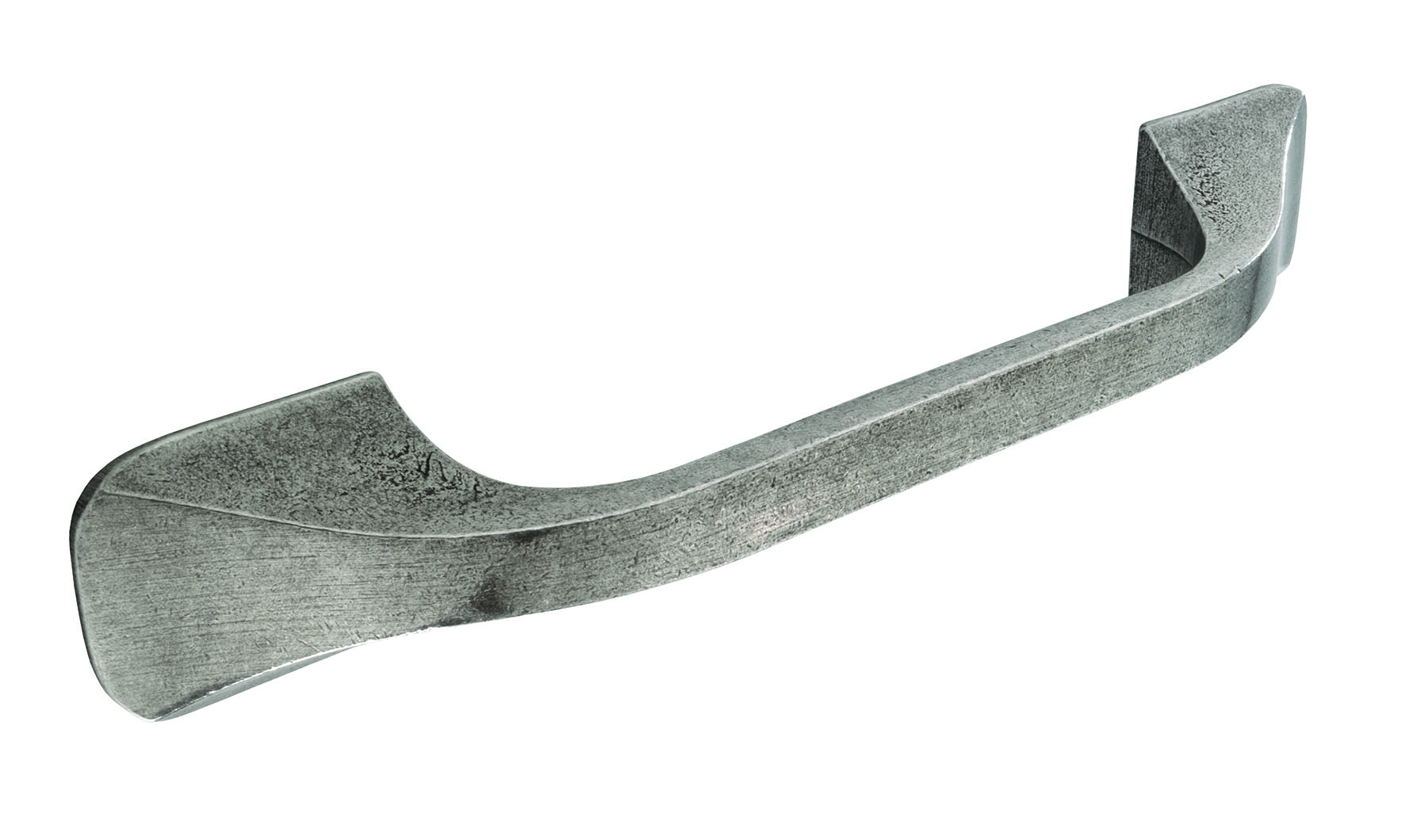 D handle, 128mm, pewter